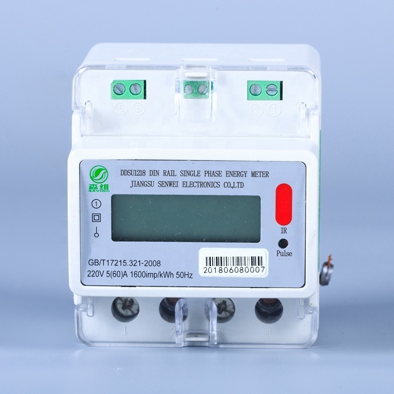 1.5 6 A Stroombereik Eenfasige Prepaid Meter met Modbus RTU ...